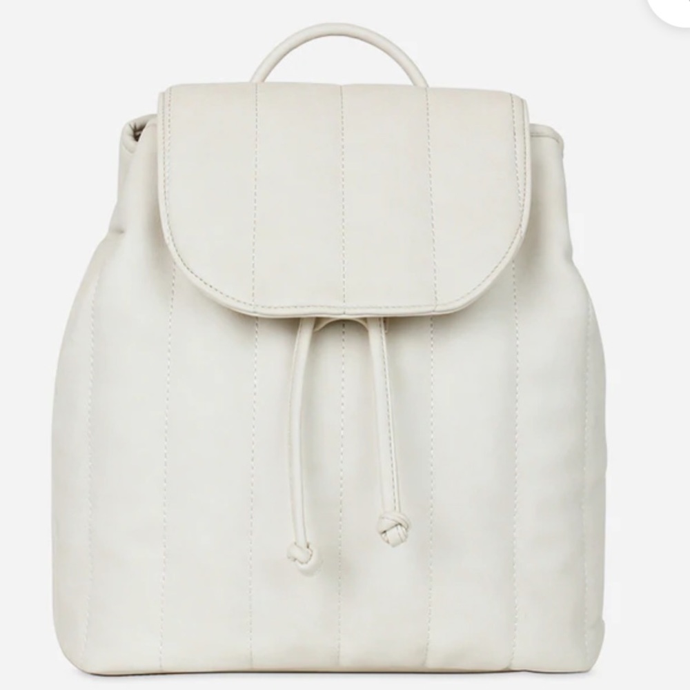 Fawn Design Quilted Cinch Backpack- Off White - Gem